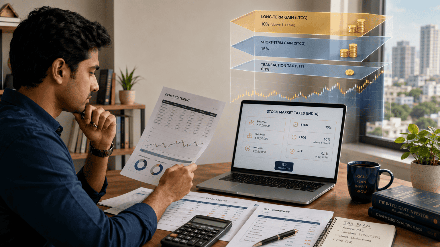 Stock Market Tax in India: STCG, LTCG and STT Explained - Ridhi.com